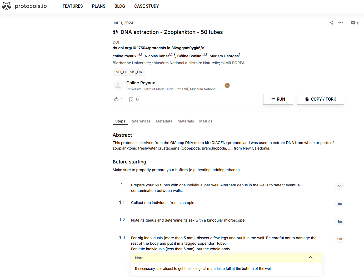 Protocols vs. methods
